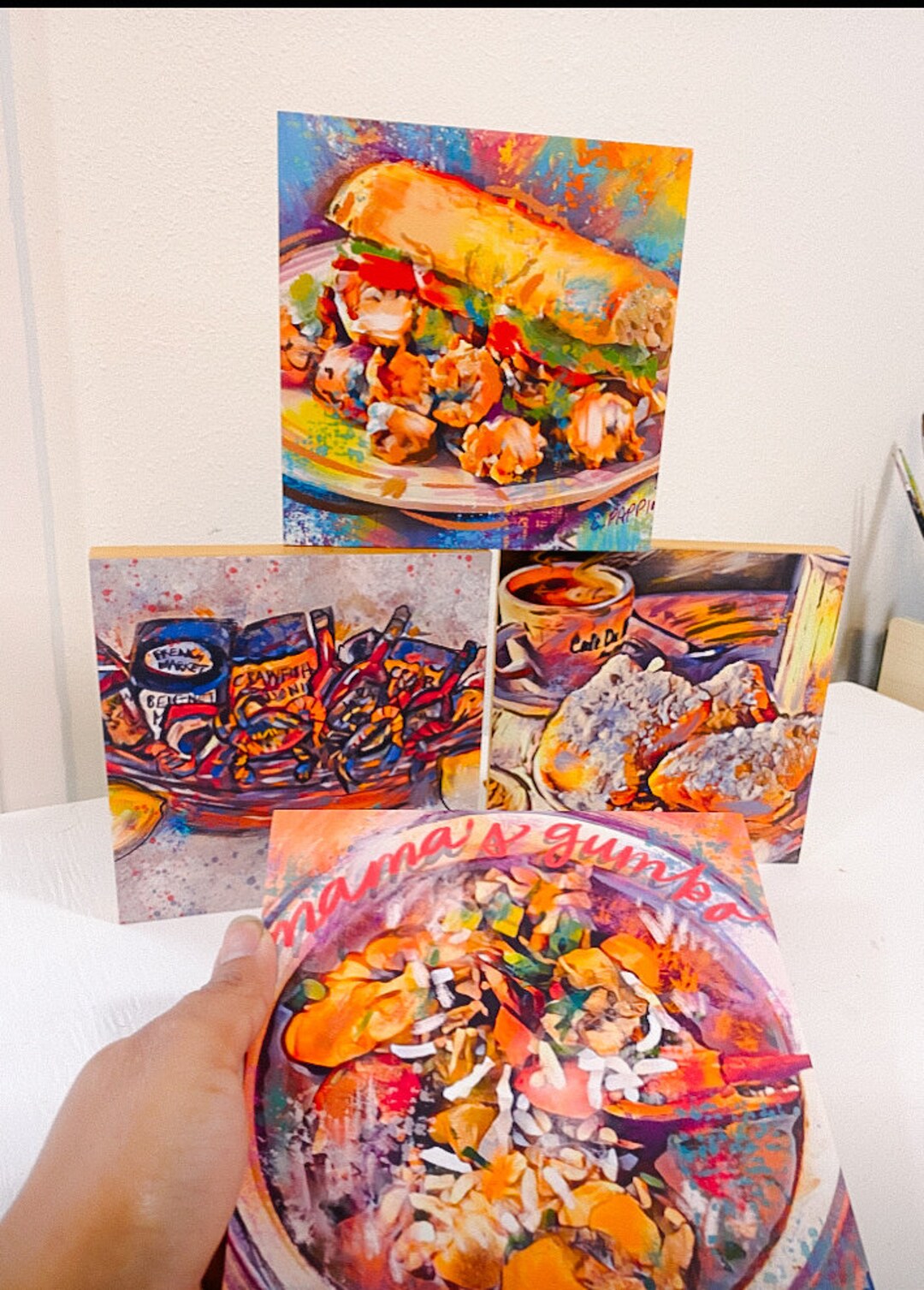 Cajun Survival Kit Art Set of Four 6 X 6 Inch Wood Art - Etsy