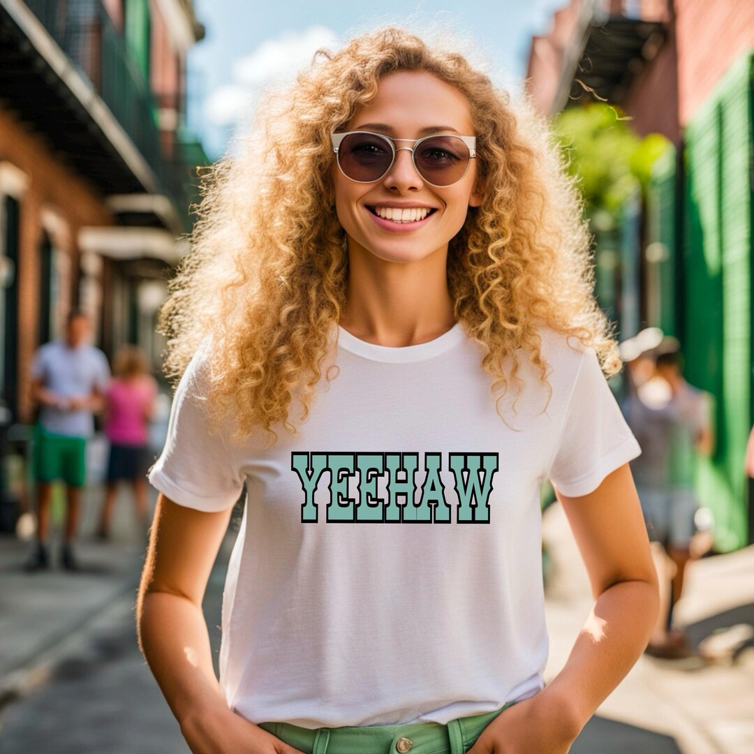 Two Yeehaw PNG, Cowboy Digital Download, Western PNG, Blue and Sage ...