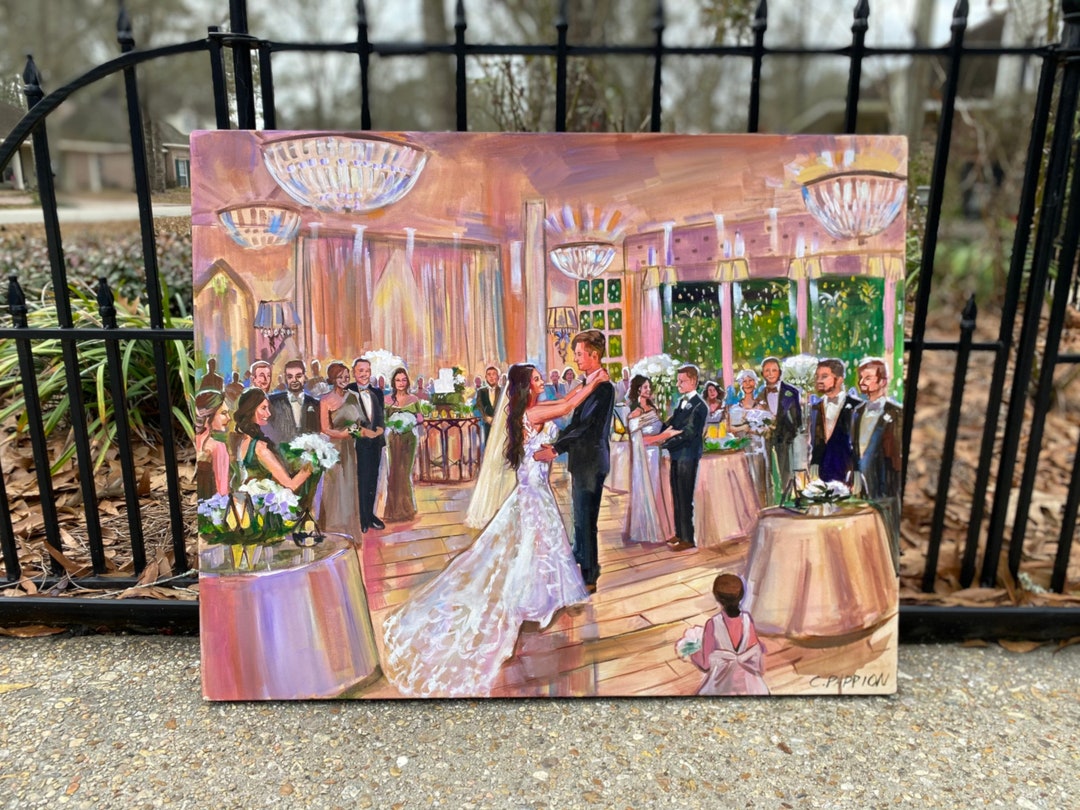 LIVE PAINTING WEDDING, Live Event Painter, Custom Acrylic Artwork, Live ...