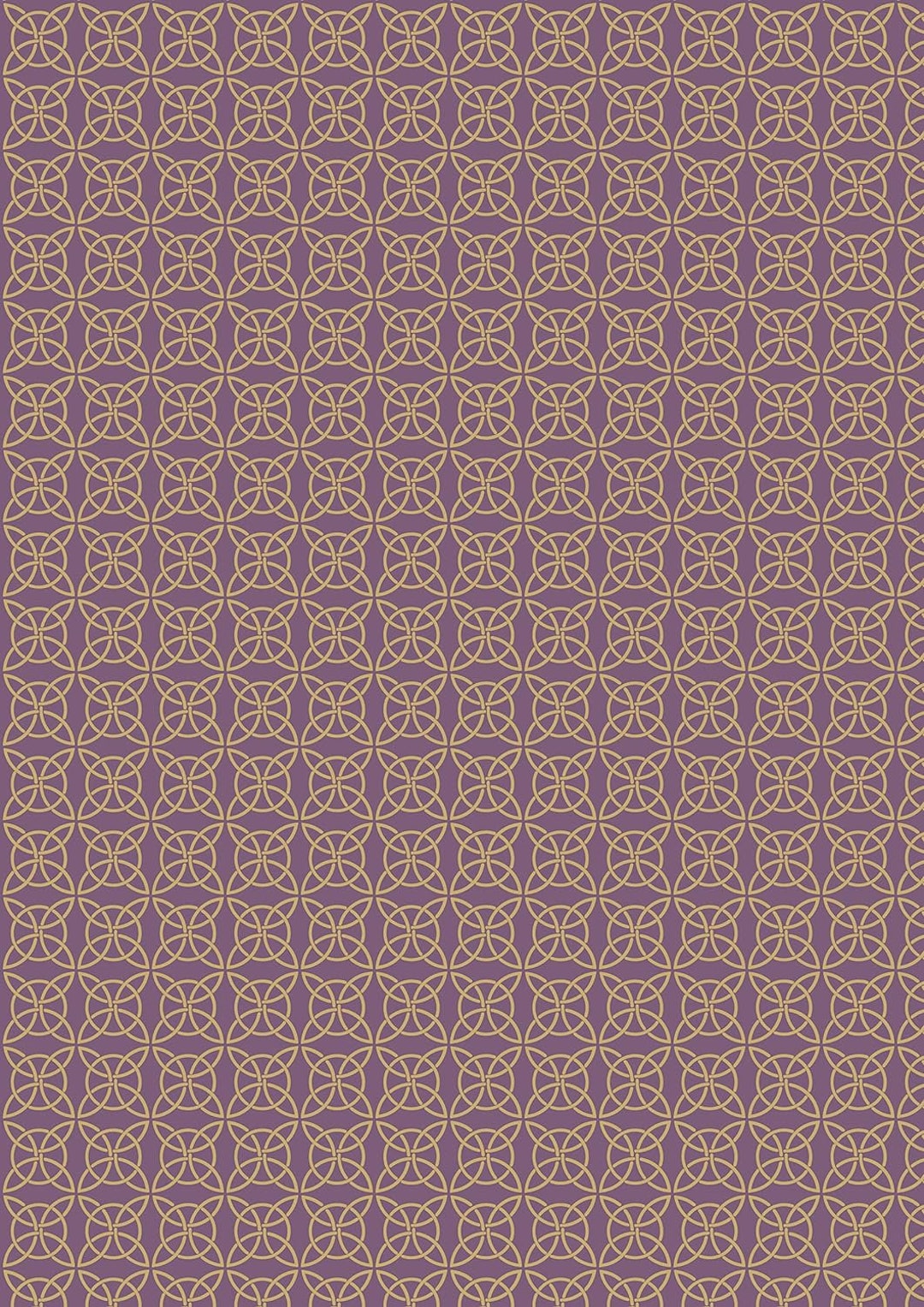 Lewis and Irene Celtic Knot Heather With Gold Metallic Premium Quality ...