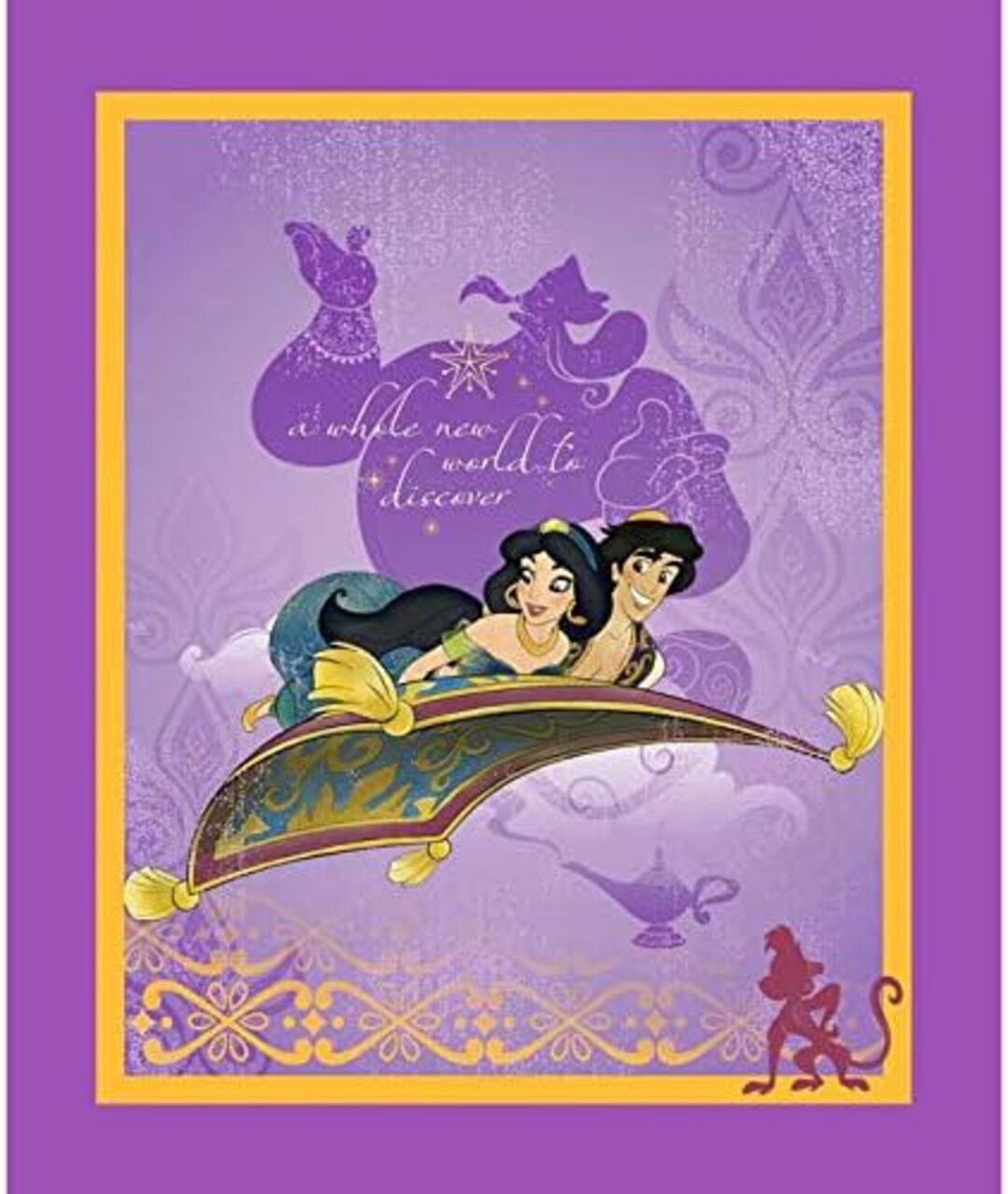 Springs Creative Disney Princess Jasmine Panel 36 Inches 100% Cotton ...
