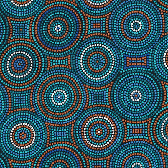 Sea Turtles Spirals Turquoise Premium Quality 100% Cotton Sold | Etsy