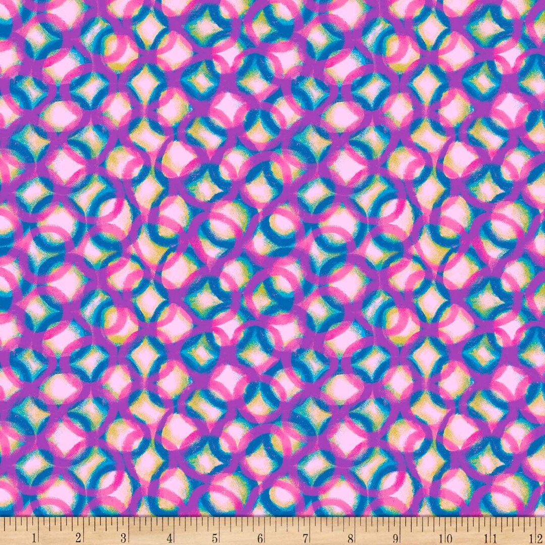 Mirage Interlocking Circles Quilting Treasures Fabrics 100% - Etsy