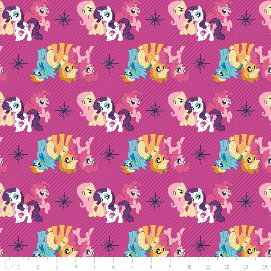 Camelot Fabrics My Little Pony MLP Friends in Magenta Premium Quality ...