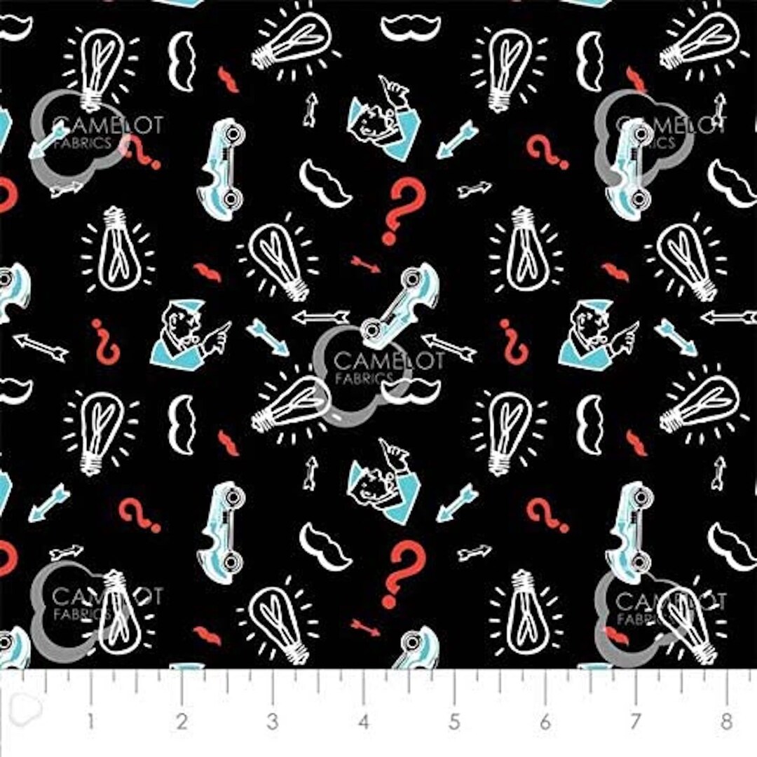 Hasbro Gaming Monopoly Tossed Camelot Fabrics 100% Cotton - Etsy