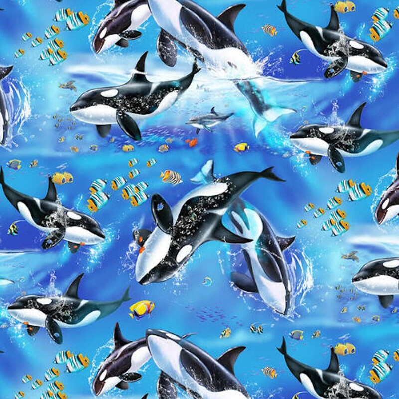 Whale Fabric - Etsy