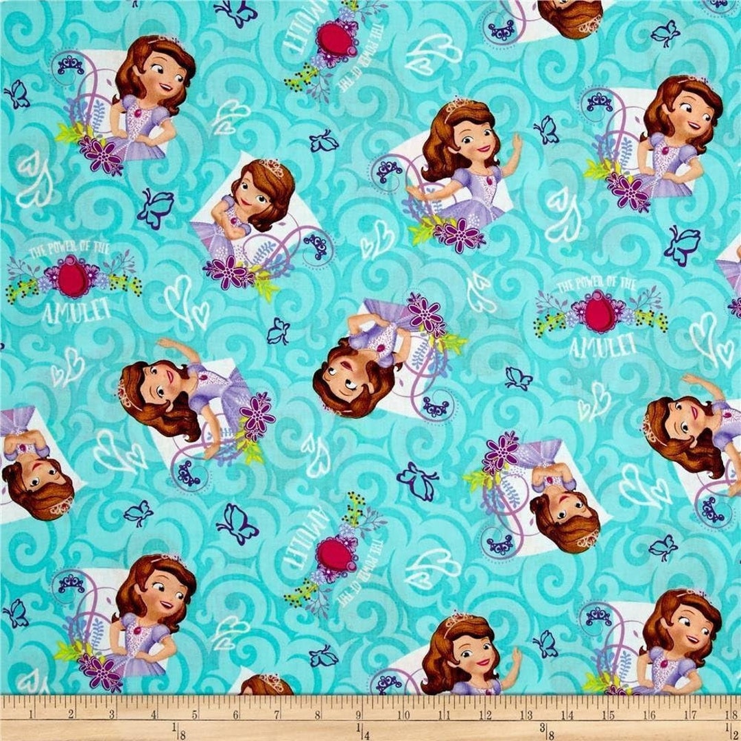 Springs Creative Disney Sofia Power of the Amulet Teal Premium Quality ...