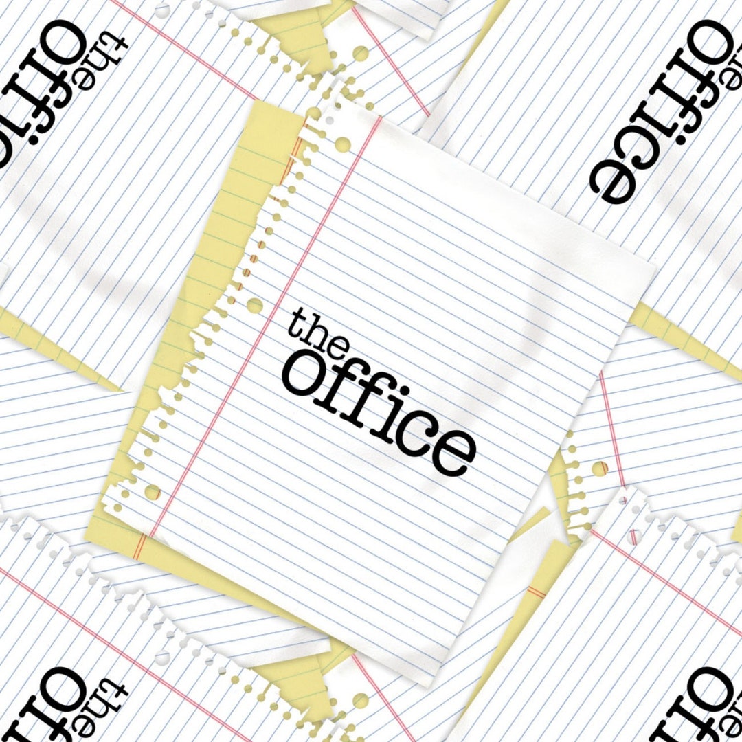 NBC the Office Scrap Paper White Premium Quality 100% Cotton - Etsy