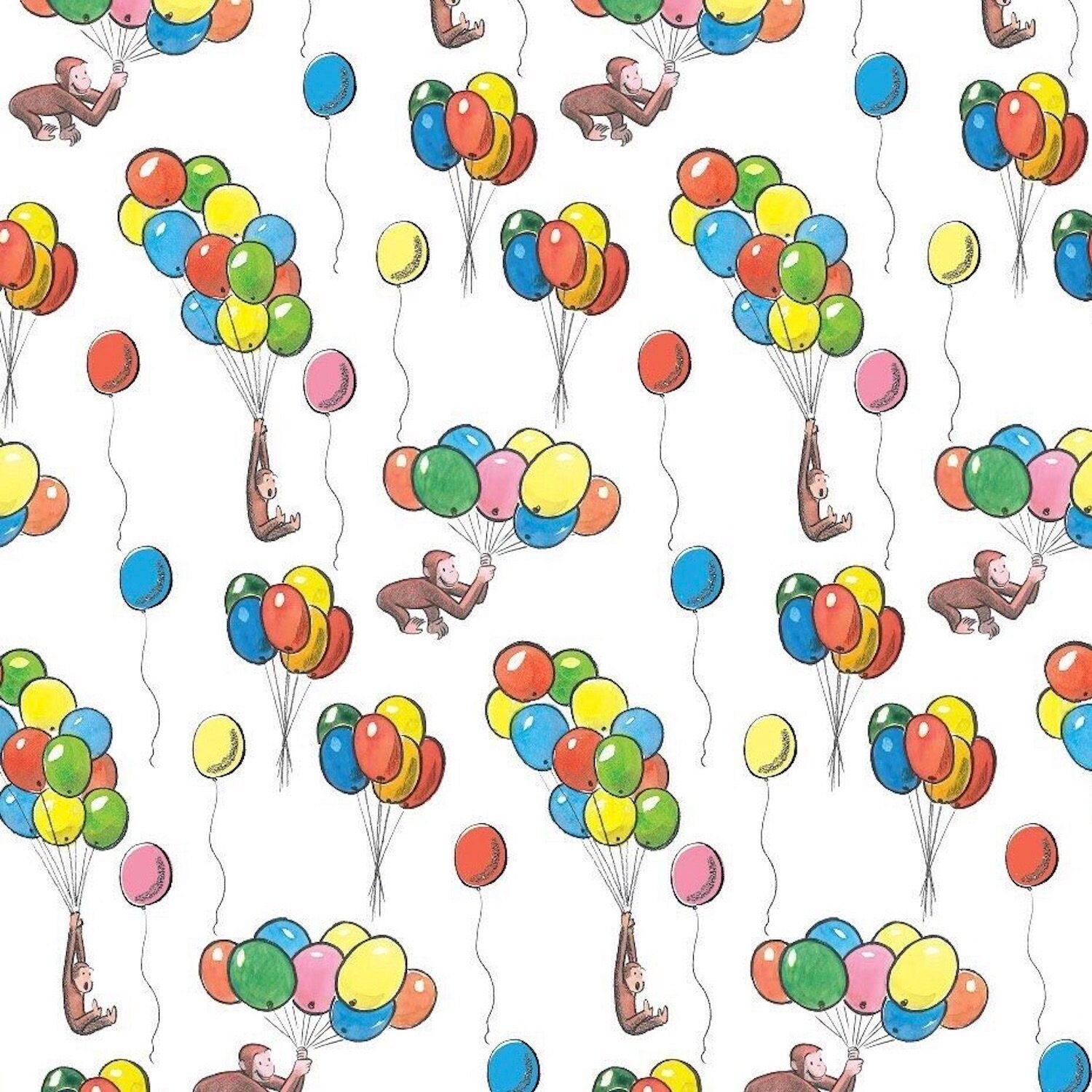 Curious George Pictures With Balloons