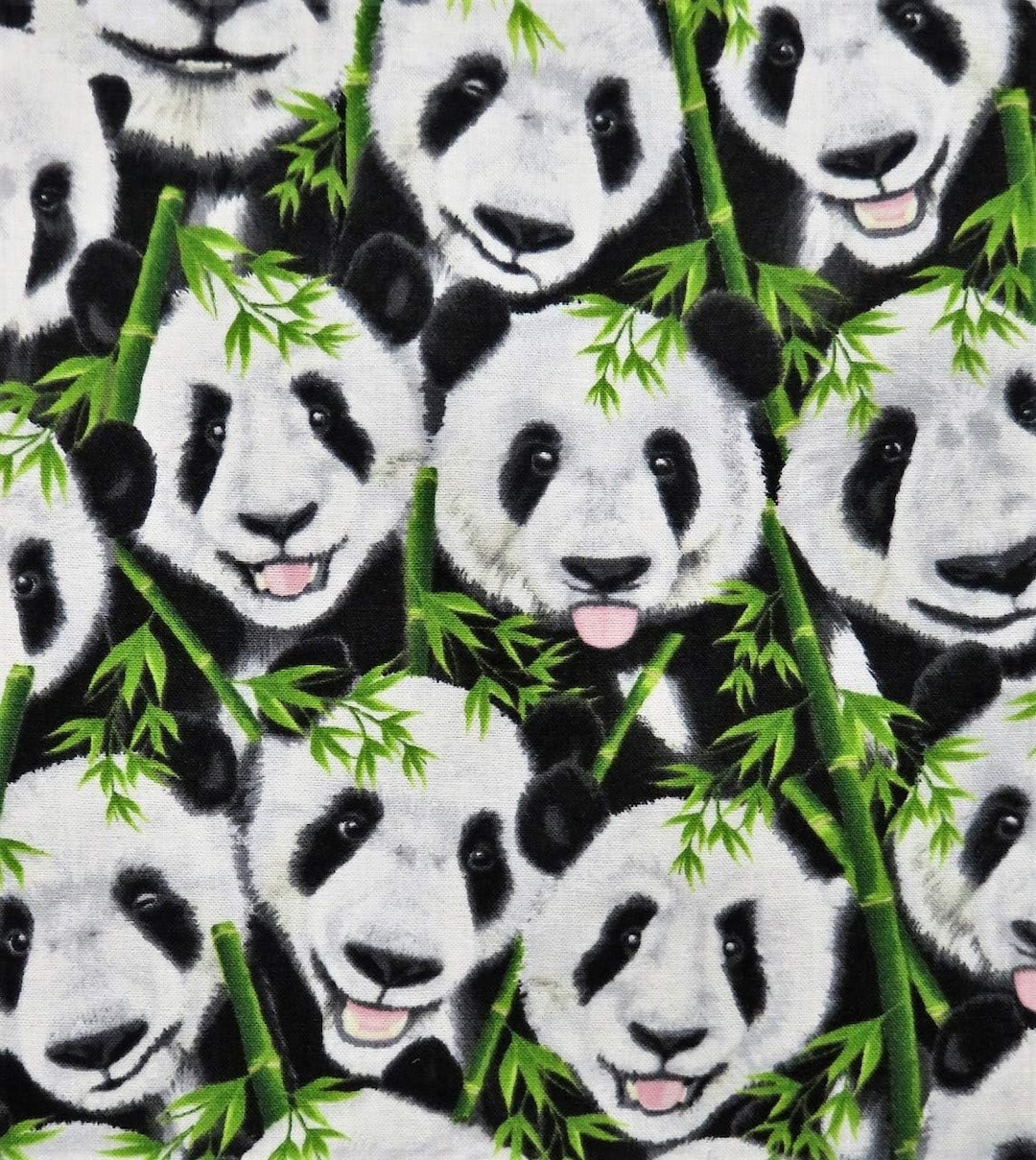 Timeless Treasures Michael Cute Panda Fabric Premium Quality 100% ...