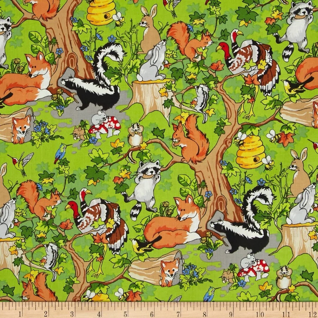 Krazy Kritters Master All Over Green Premium Quality 100% - Etsy