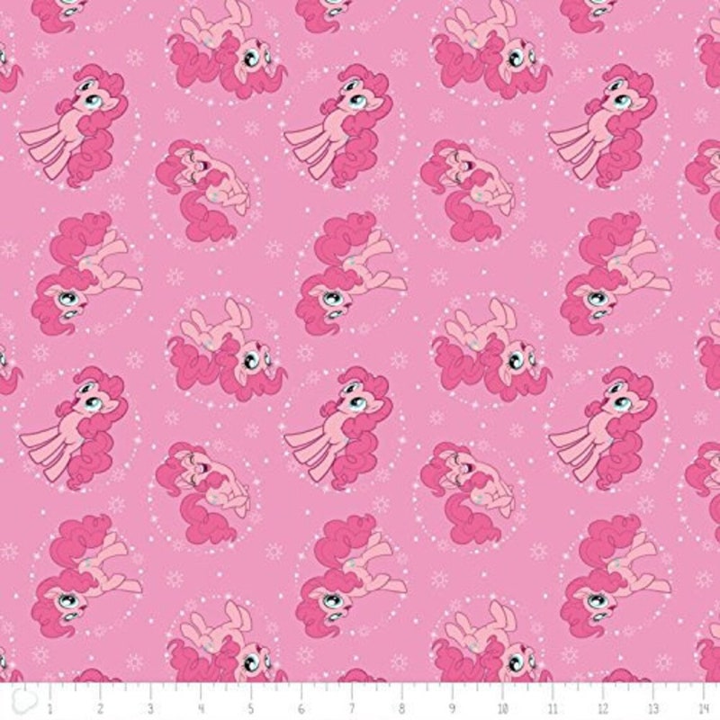 Cotton Pink Pony Fabric - Etsy