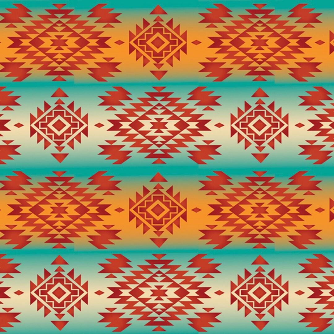 David Textiles Native American Themed Tribal Mystic - Etsy