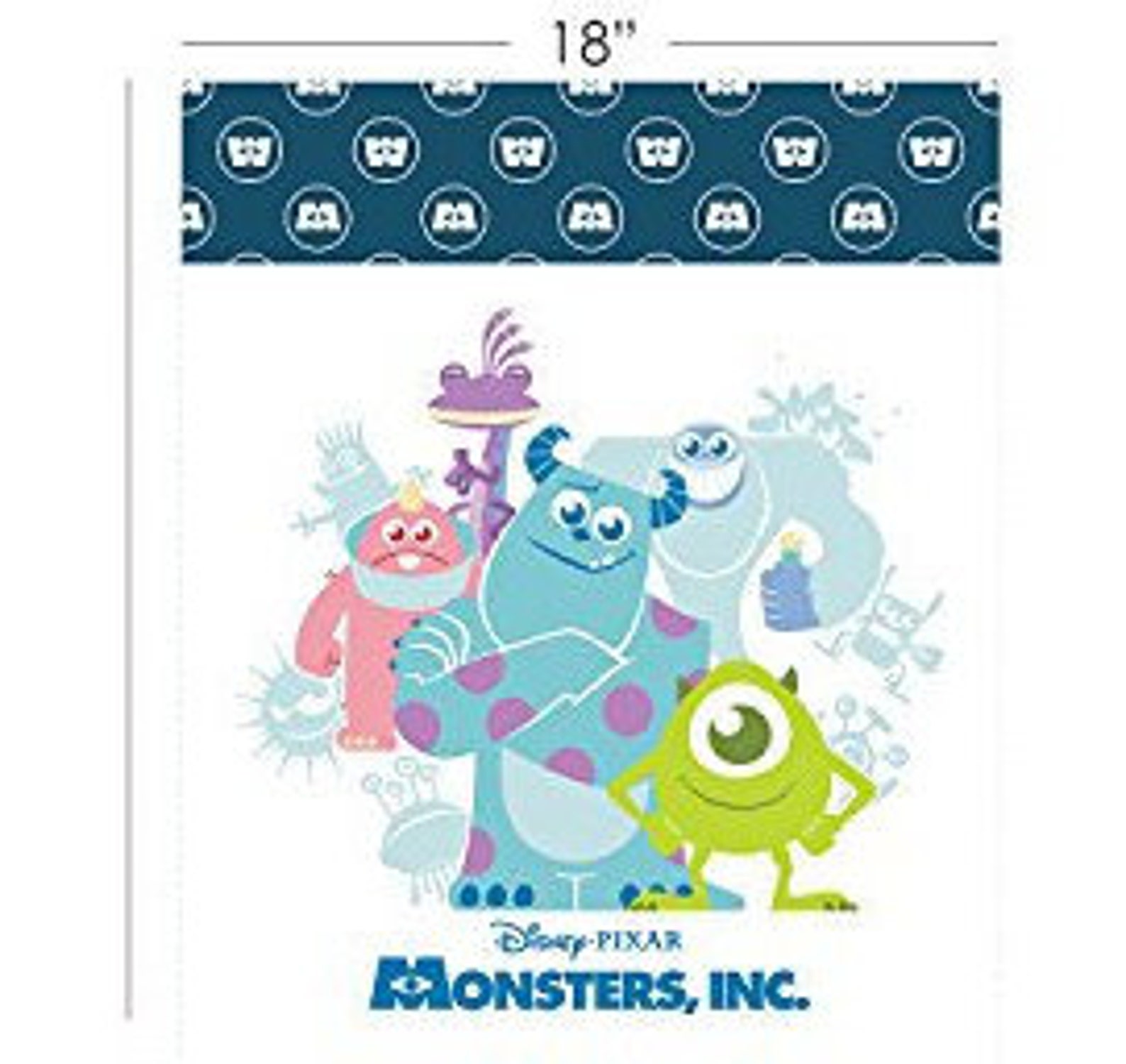 Disney Pixar Monsters Inc. Fabric 18 Panel Camelot 100% - Etsy