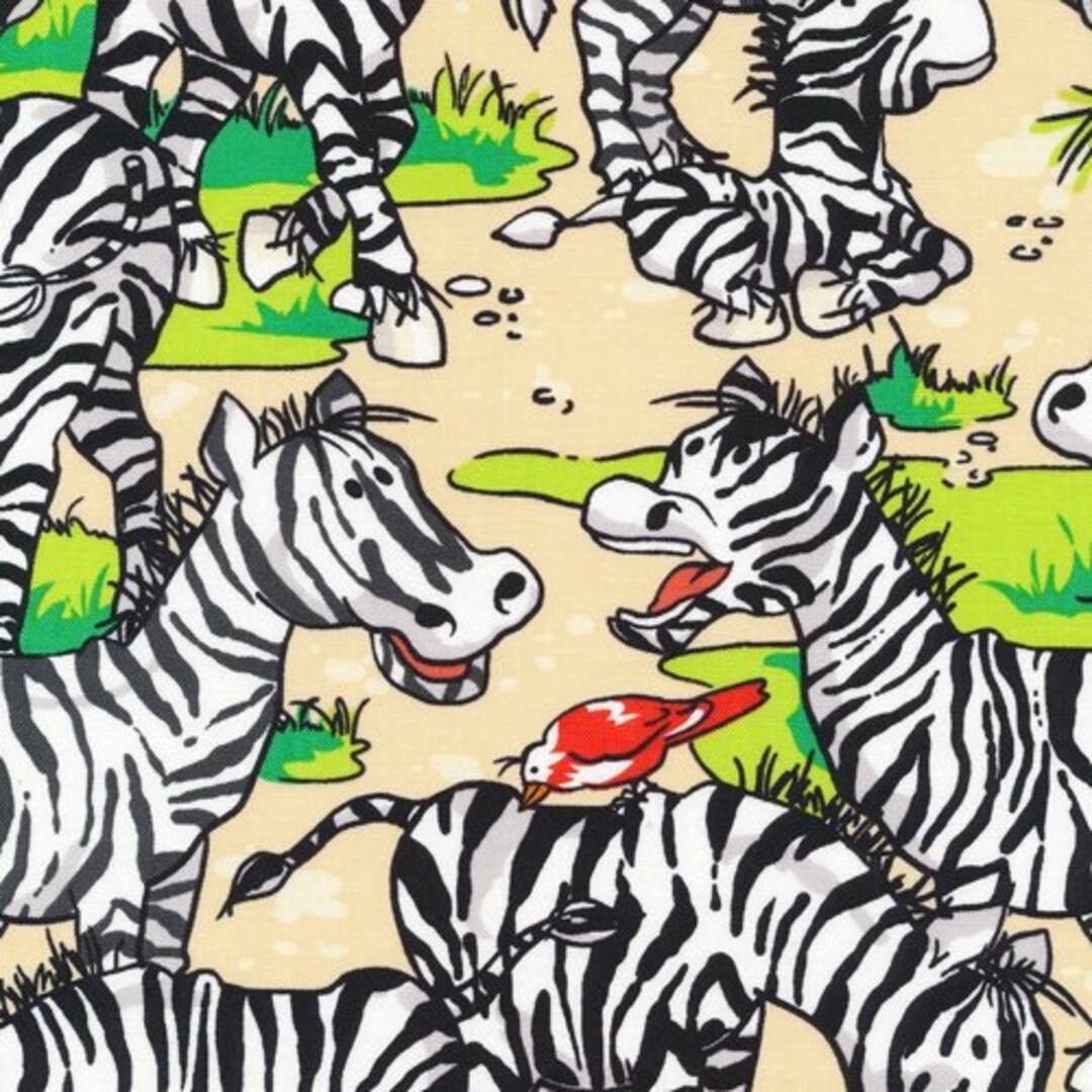 Zany Zoo Animals Quilt Fabric by the Yard FQ67 - Etsy
