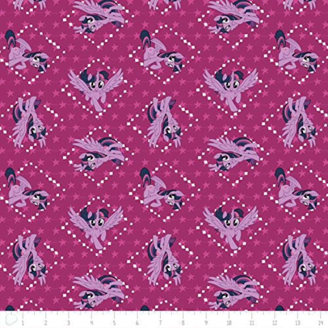 Camelot Fabrics My Little Pony MLP Twilight Sparkle in Fuchsia Premium ...