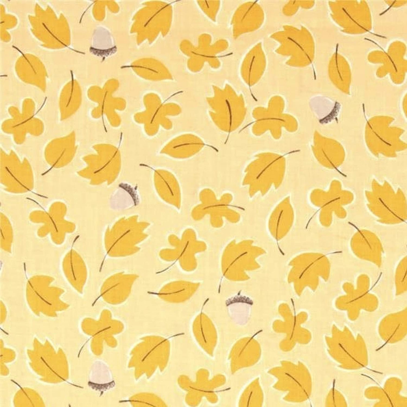 Susybee Autumn Falling Leaves With Acorn Light Orange Premium Quality ...