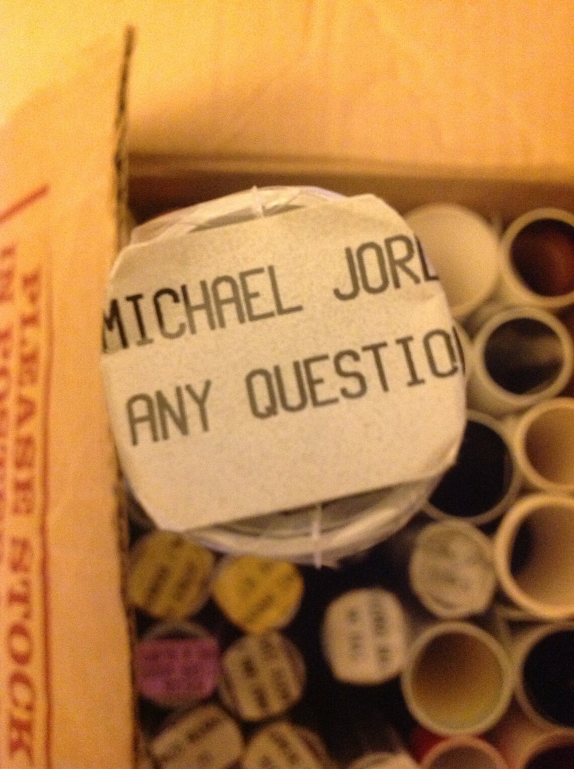 Michael Jordan "any Questions" Large Original Nike Rare 23x35 Inches ...