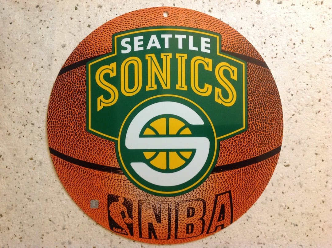 Seattle Supersonics Basketball Cut-out Display. Rare and New. - Etsy