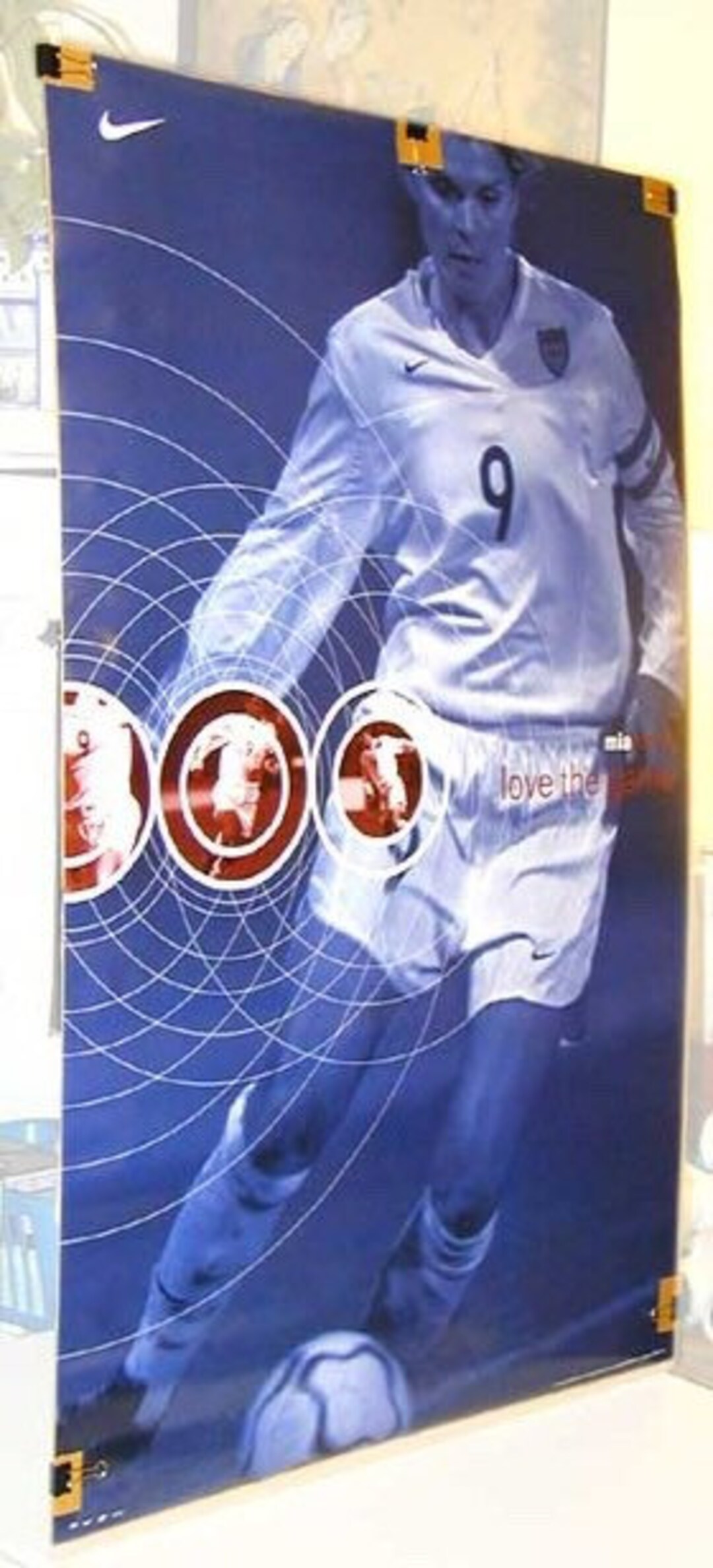 Mia Hamm Nike Women's Soccer LOVE Large 23x35 Inches Poster. Original ...