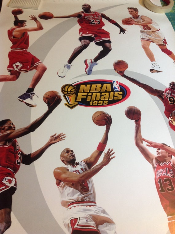 Chicago Bulls 6 NBA Collage Michael Jordan | Etsy