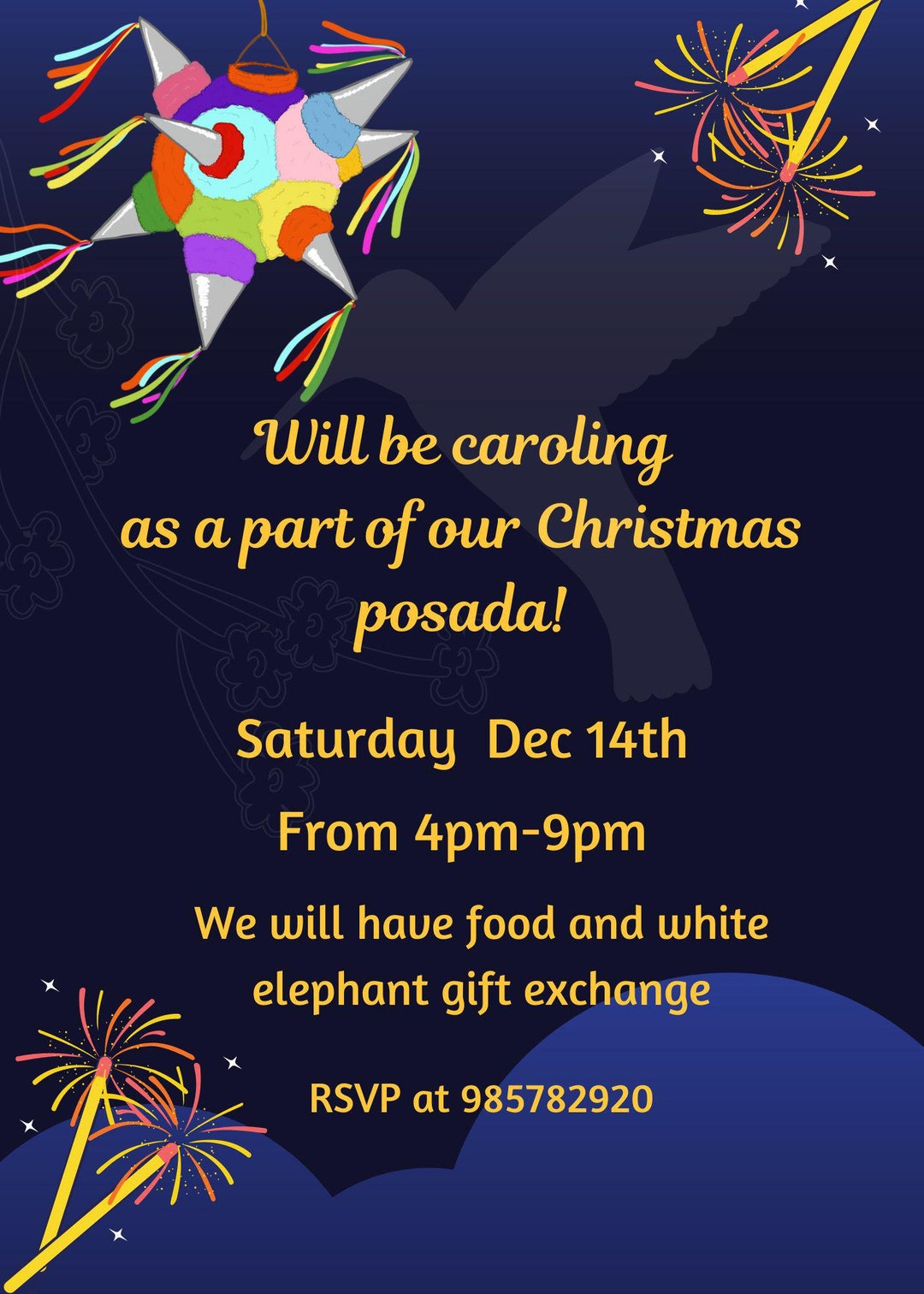Posada Template (digital Download) - Etsy