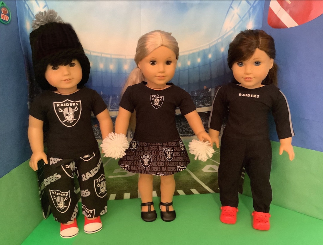 Las Vegas,raiders! Outfits! 18in Doll Clothes, Handmade, Fits All 18 ...