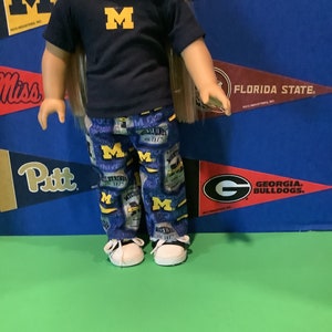 University of Michigan ,wolverines ,18 Inch Doll Clothes ,handmade ...