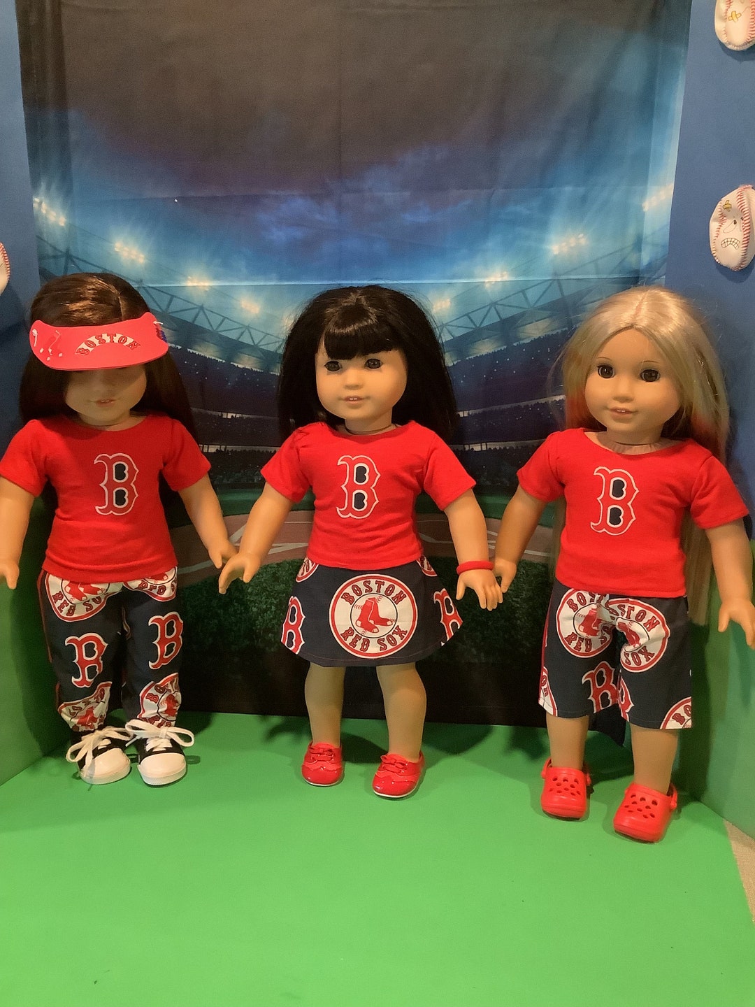 Boston Red Sox ! 18 Inch Doll Clothes , Handmade ,fits All 18 Inch ...