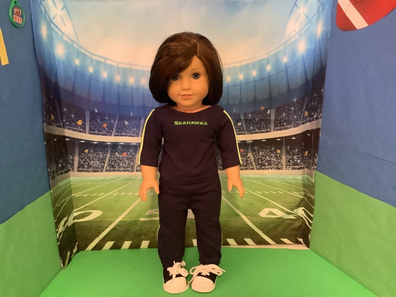 Seattle Seahawks 18 Inch Doll Clothes, Handmade Game Day Outfit - Etsy