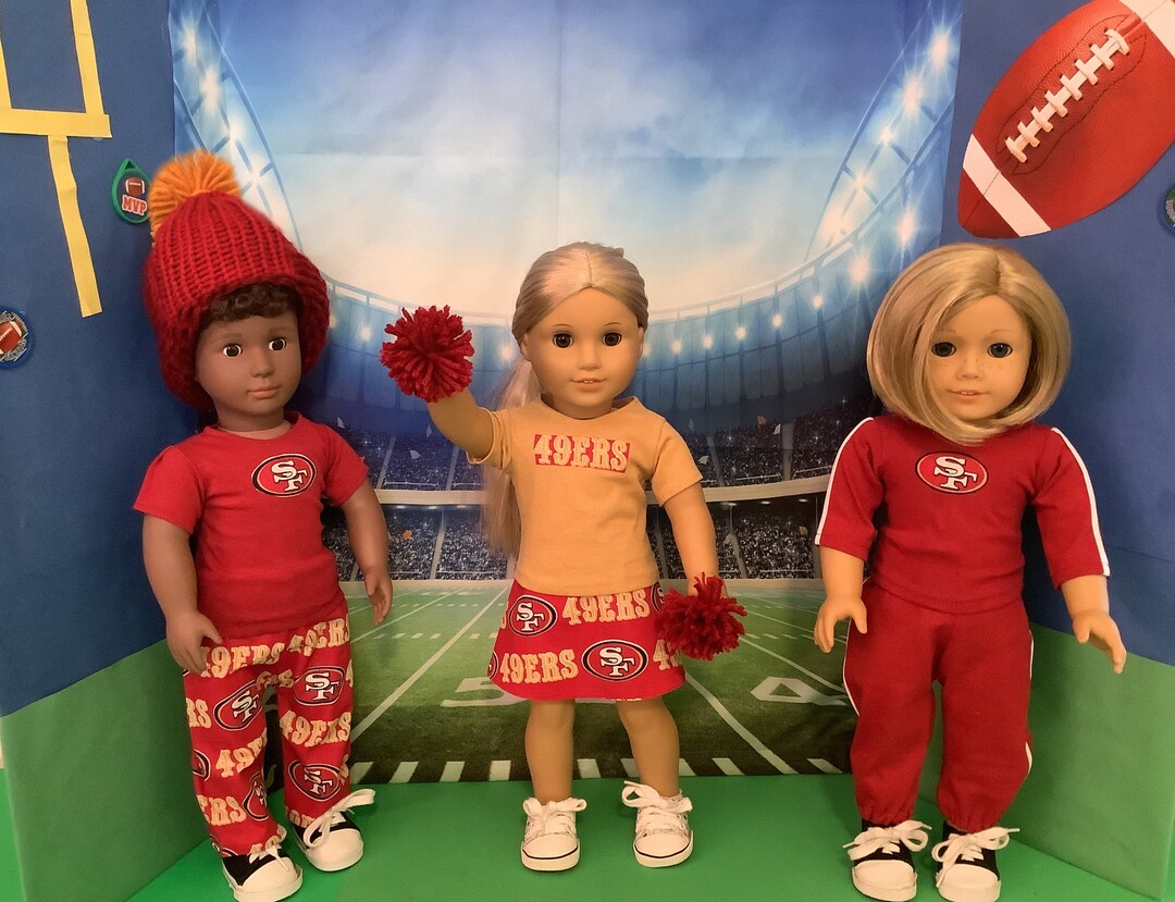 San Francisco 49ERS Outfit 18inch Doll Clothes,handmade, Fits All 18 ...