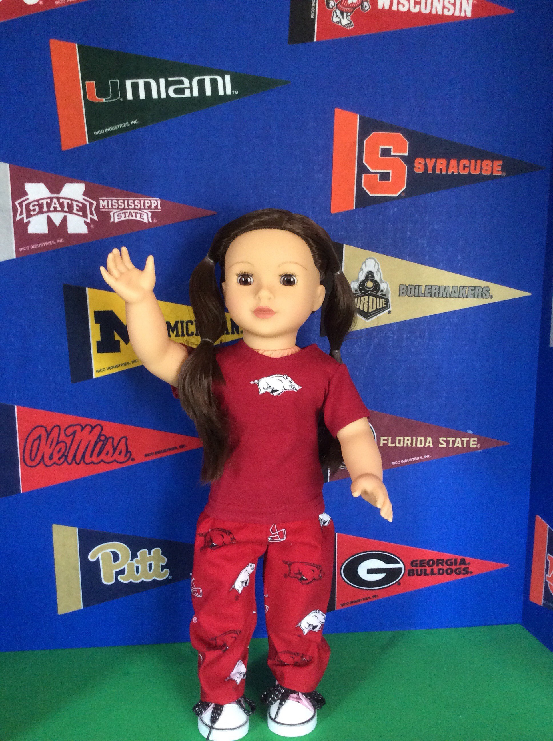Pants Toys Warm-Up Suit,University of Arkansas,Razorbacks,18 Inch Doll ...