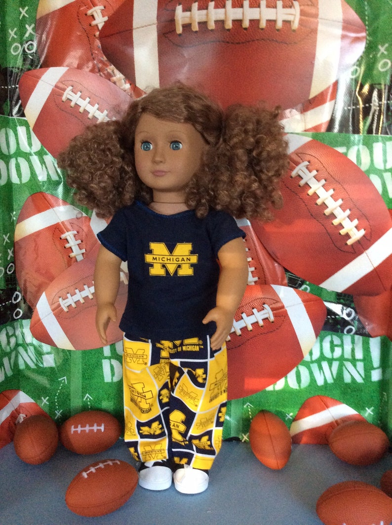 University of Michigan wolverines 18 Inch Doll Clothes - Etsy