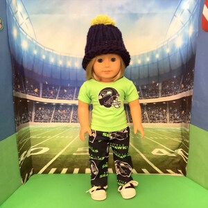 Seattle Seahawks 18 Inch Doll Clothes, Handmade Game Day Outfit - Etsy