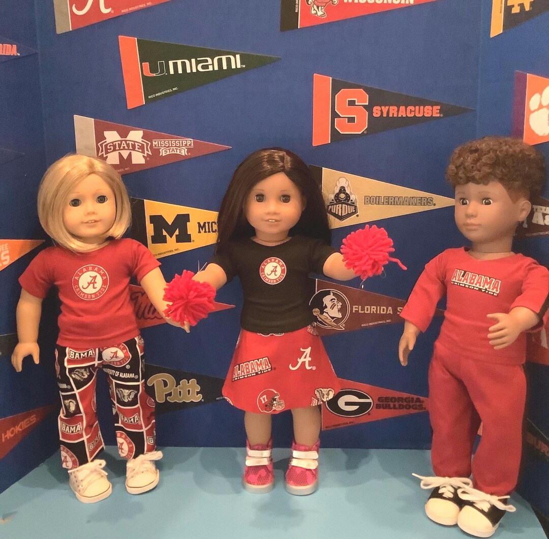 University of Alabama,crimson TIDE! 18 Inch Doll Clothes ,handmade ...