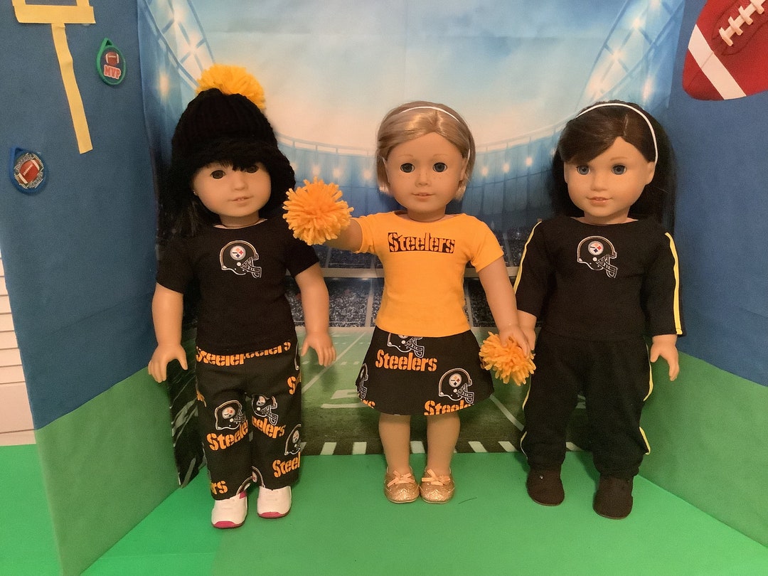 Pittsburgh STEELERS! 18in Doll Clothes, Handmade, Fits All 18 Inch ...