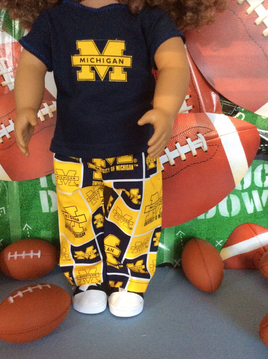 University of Michigan wolverines 18 Inch Doll Clothes - Etsy