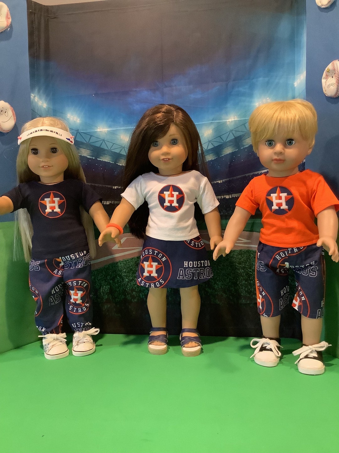 Houston ASTROS ! 18 Inch Doll Clothes ,handmade,fits All 18 Inch Dolls ...