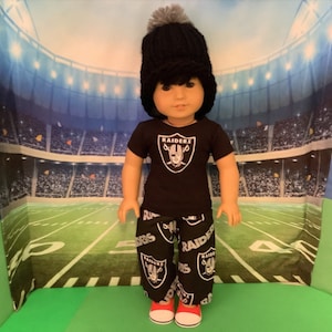 Las Vegas,raiders! Outfits! 18in Doll Clothes, Handmade, Fits All 18 ...