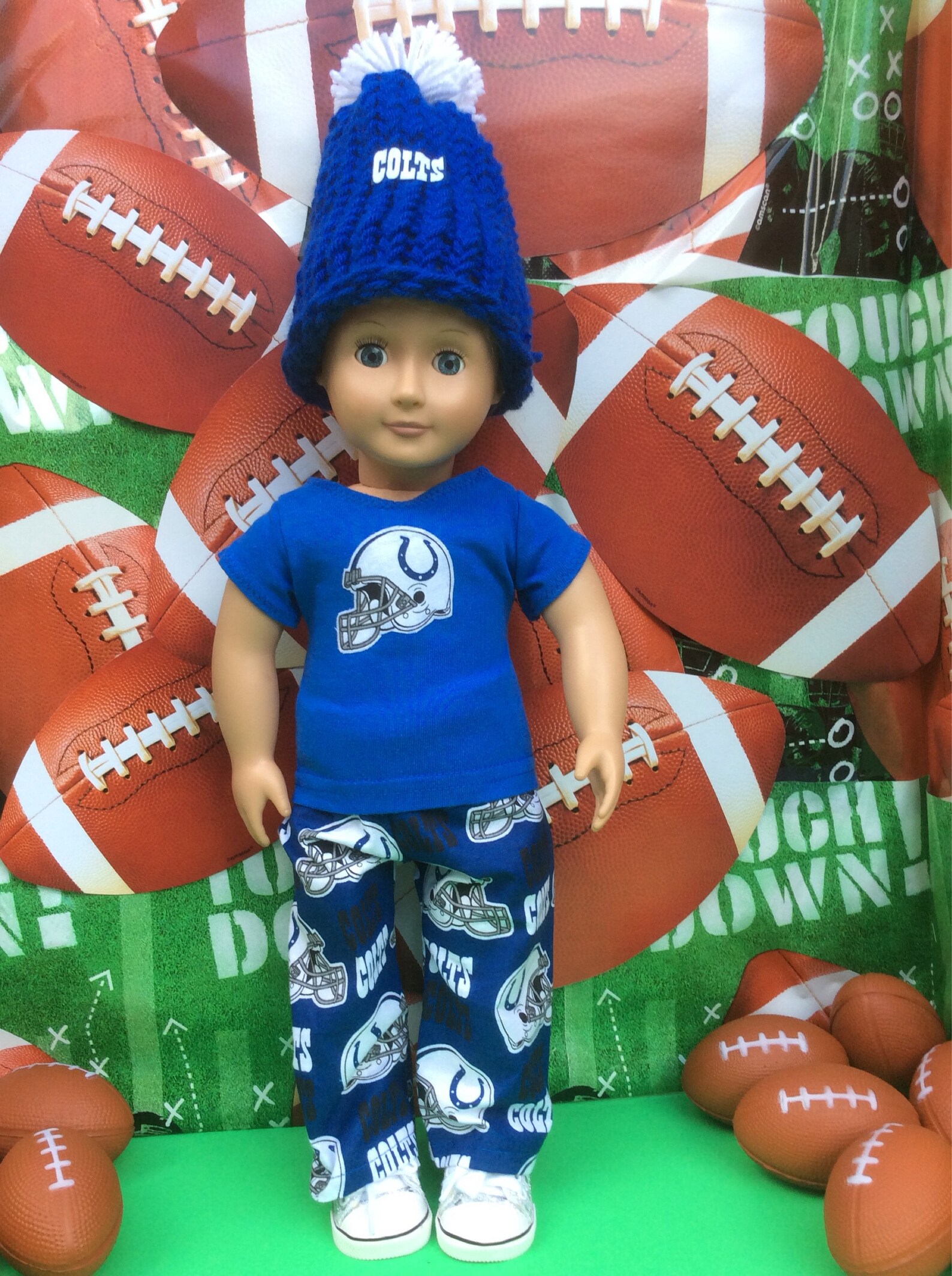 Indianapolis COLTS 18in Doll Clothes Handmade Fits All 18 - Etsy