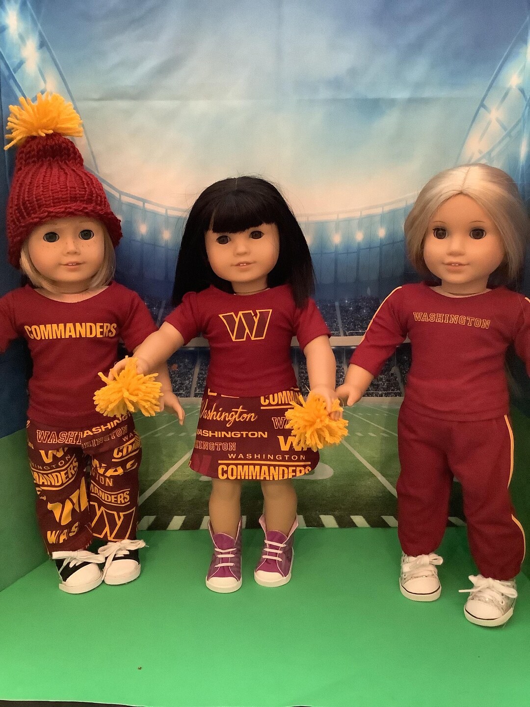 Washington Commanders! 18 Inch Doll Clothes,handmade,fits All 18 Inch ...