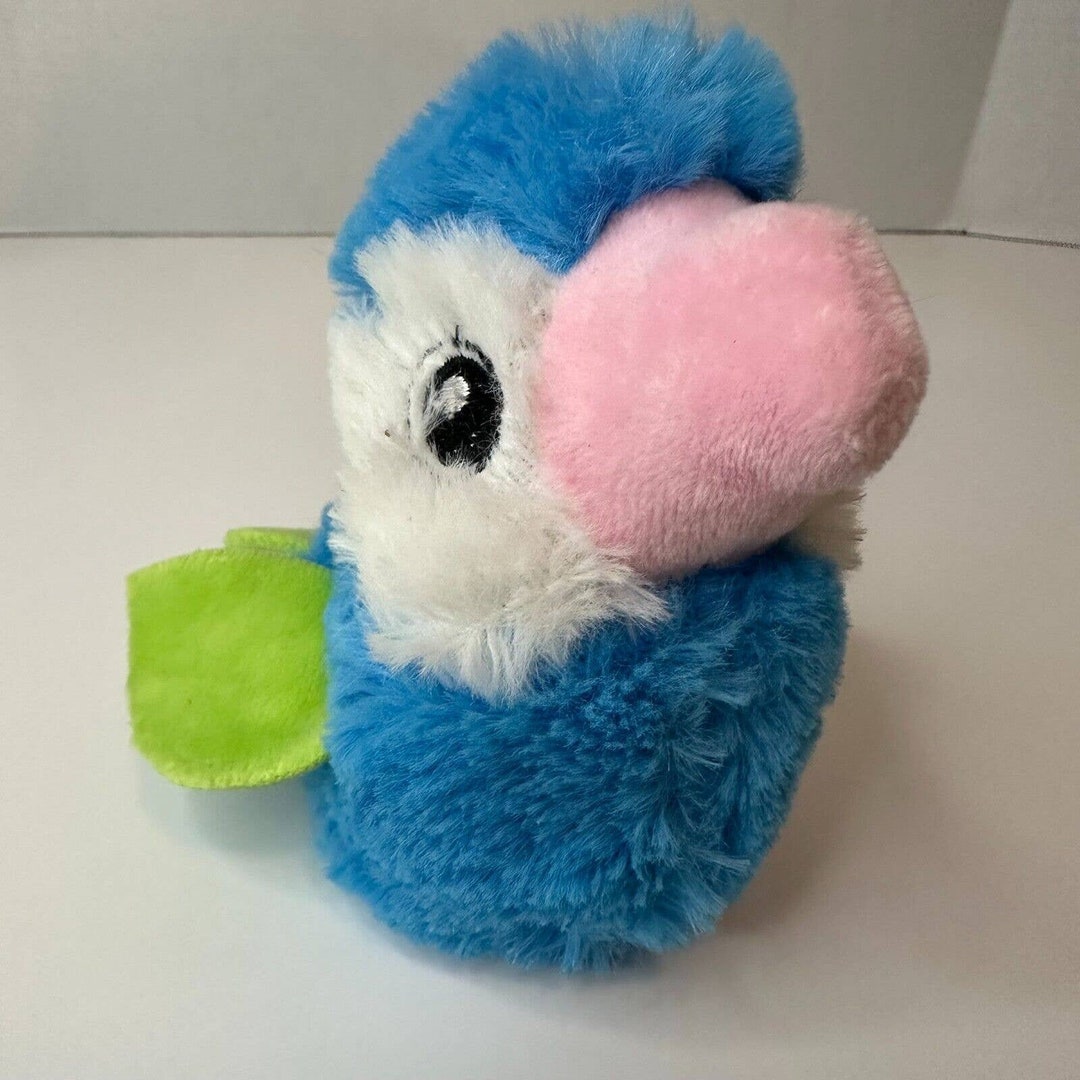 Fuzzy Friends Plush Blue Bird Mini Stuffed Animal Toy 5 Inch Gift ...