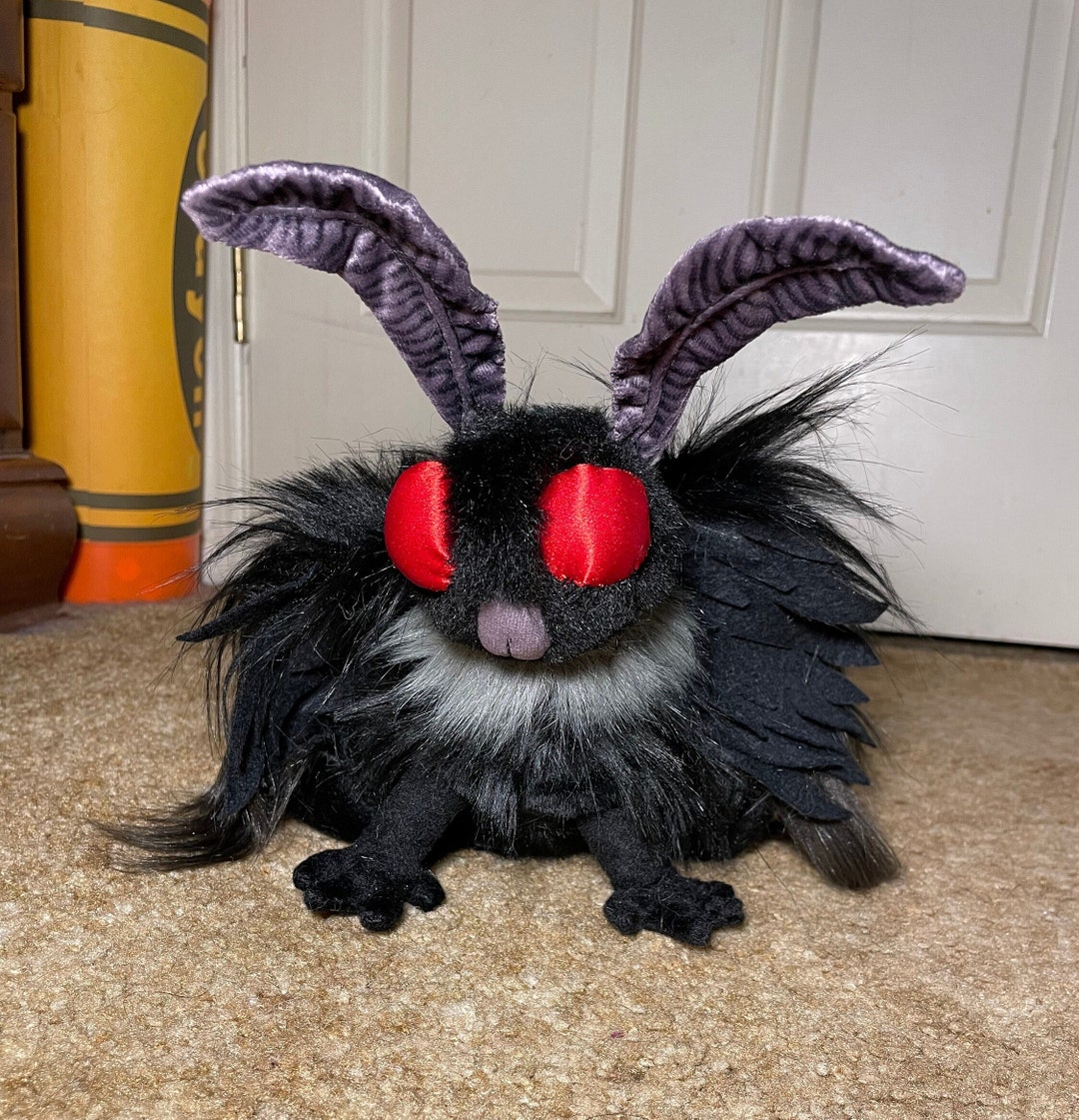 Handmade Mothman Plush: Poseable Antennae, Cryptid Cuddle Toy - Etsy