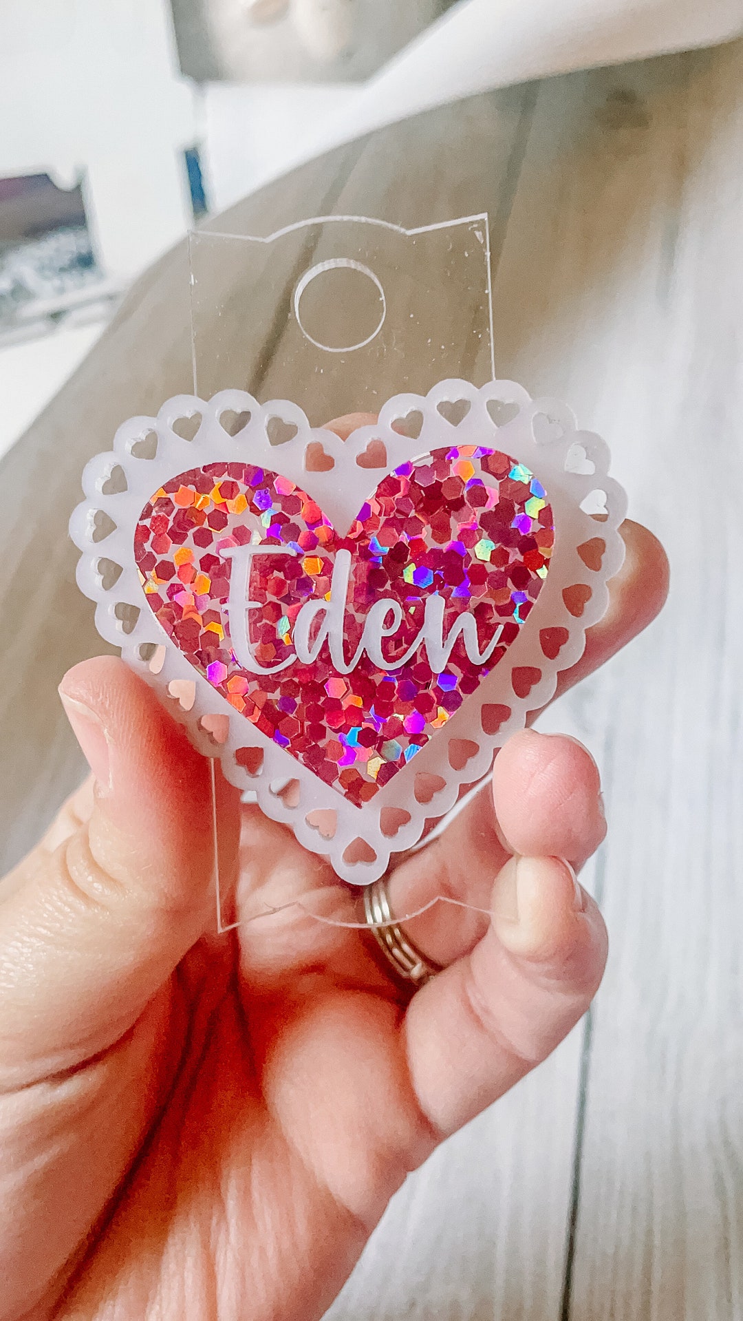 Valentines Day Heart Stanley Topper, Personalized Stanley Topper, Heart ...