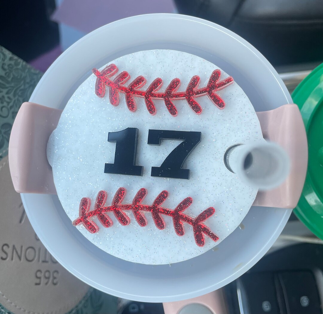 Baseball Stanley Tumbler Topper, Personalized Stanley Topper ...