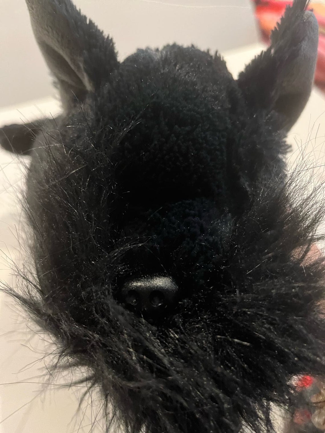 Vintage Pier One Black Scottie Dog Plaid Feet Soft Plush Stuffed Animal ...