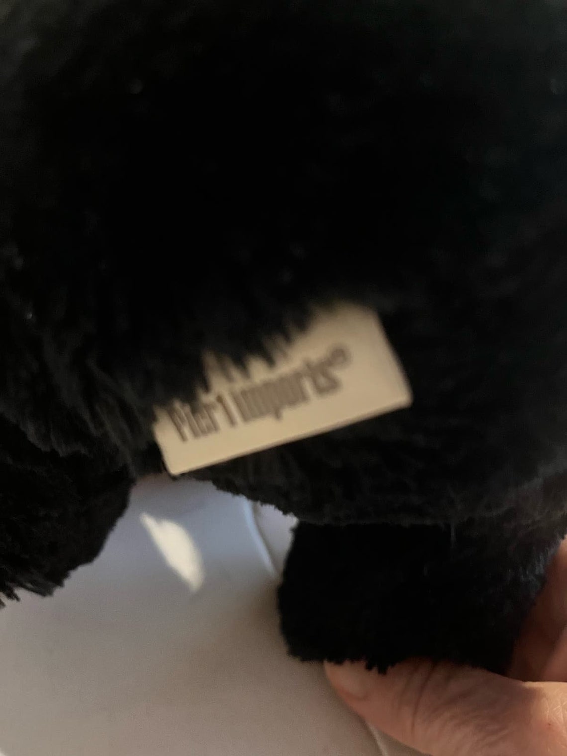 Vintage Pier One Black Scottie Dog Plaid Feet Soft Plush Stuffed Animal ...