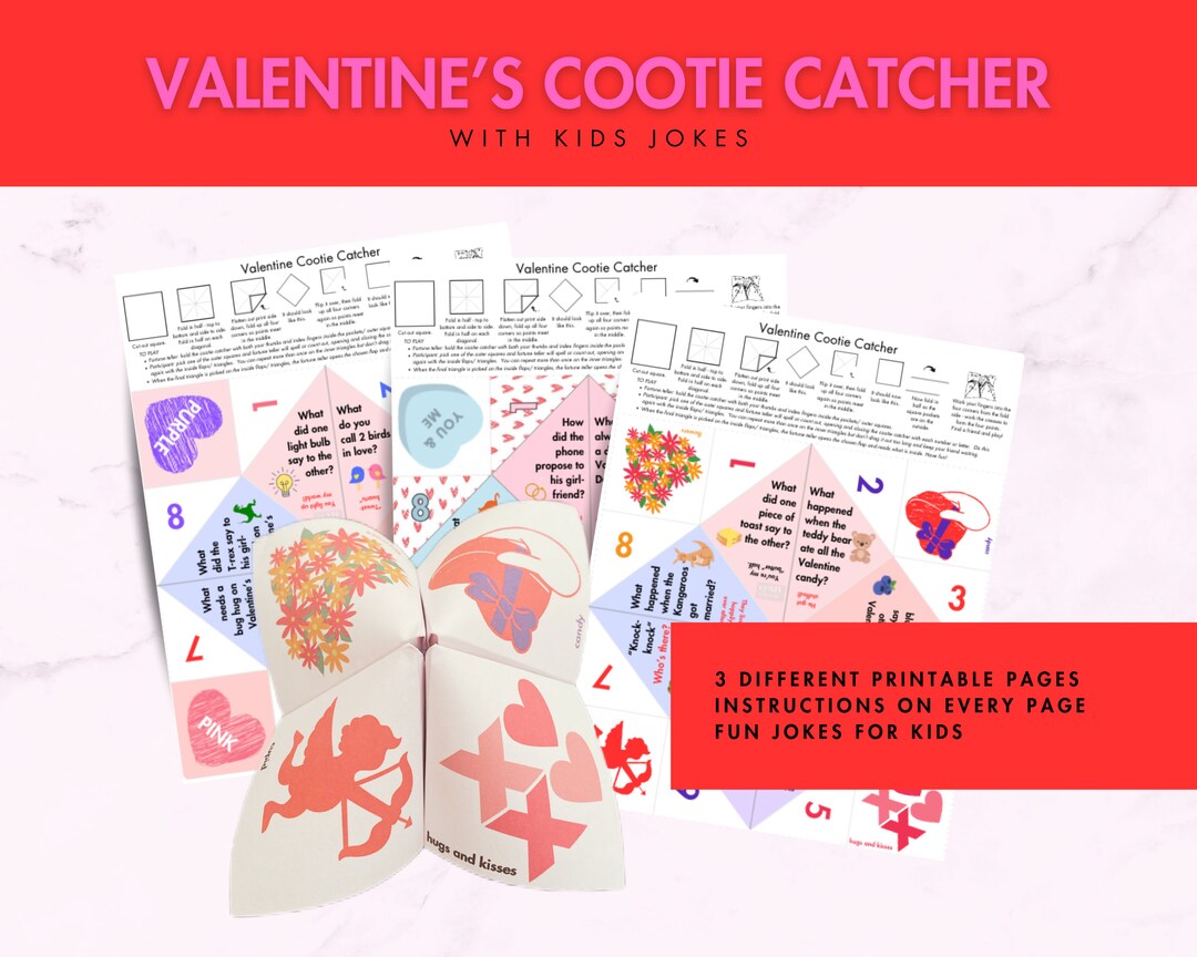 Valentine's Cootie Catcher - Etsy