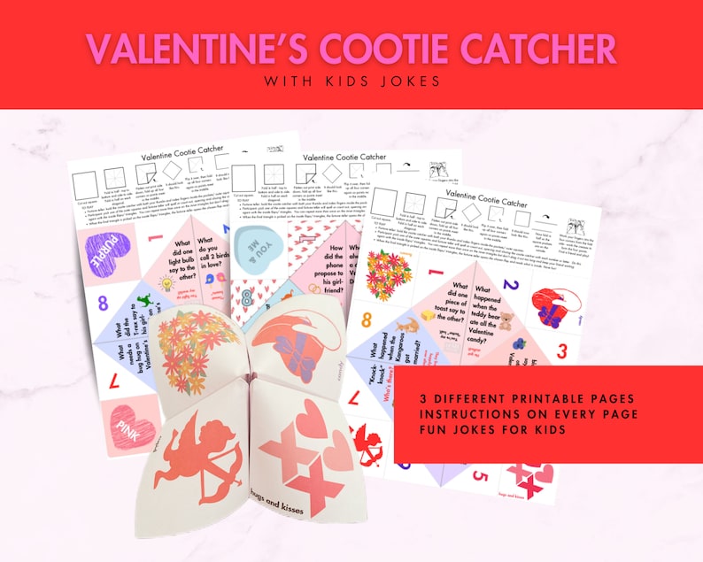 Valentine's Cootie Catcher - Etsy