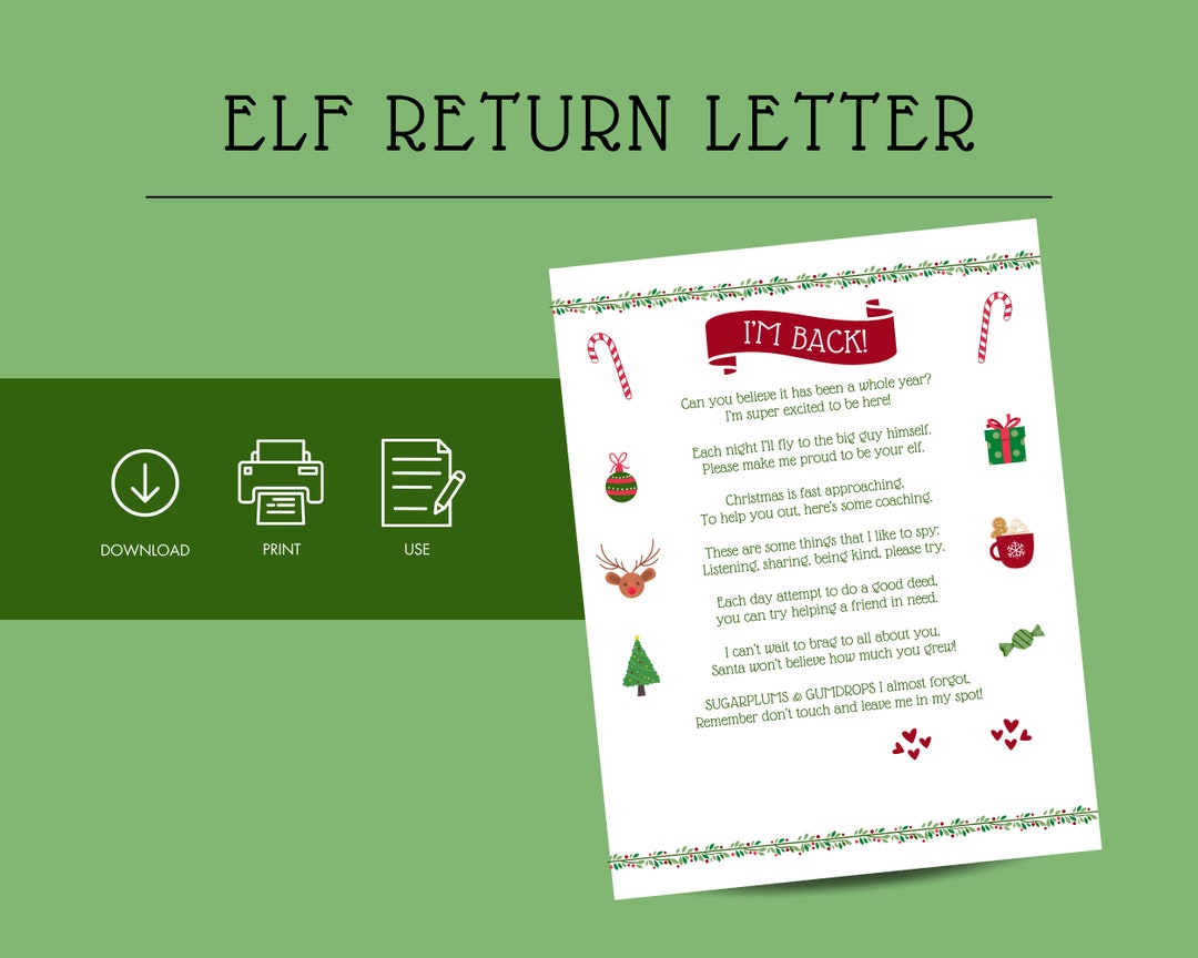 ELF RETURN LETTER - Etsy